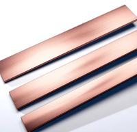 China T3 Grade Copper Busbar Flat Copper Bar with 1-12mm Thickness for Heat Dissipation and Electrical Applications for sale