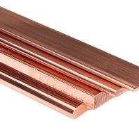 China T3 Copper Busbar 99.995% Pure Copper Flat Conductive Copper Bar with 1–12mm Thickness for Heat Dissipation for sale