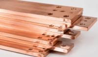 China C11000 High Conductivity Copper Busbar 100% IACS with 10x100mm Cross Section for Electrical Power Distribution for sale