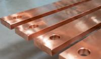 China C11000 High Conductivity Copper Busbar 100% IACS with 10x100mm Cross Section for Electrical Power Distribution for sale