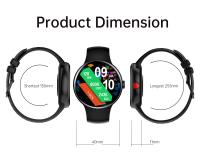 China Aluminum Alloy Round Shape Smart Watch With Blood Pressure And Oxygen for sale