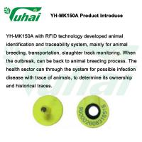China Electronic Cattle Pig Cow Goat Tracking Ear Tags TPU Round For Farm Animal Management for sale