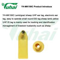 China RFID Livestock Ear Tag TPU Yellow Cattle Ear Tag Animal Tagger With Laser Printing for sale