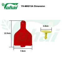 China Laser Printing Serial Number TPU Material Ear Animal Tag Long Range Cow Goat Ear Tag for sale