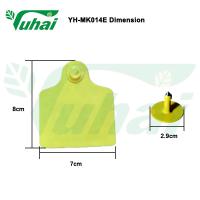 China Long Range TPU RFID Ear Tag Rfid Cattle Ear Tag Animal Tagger For Goat Feeder for sale