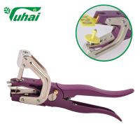 China Livestock Ear Tag Applicator Purple Animal Metal Identification Tagger Plier for sale