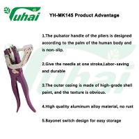 China Livestock Ear Tag Applicator Purple Animal Metal Identification Tagger Plier for sale