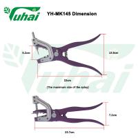 China Livestock Ear Tag Applicator Purple Animal Metal Identification Tagger Plier for sale