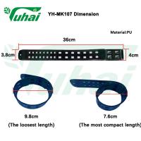 China Black Livestock ID Tags Ankle Strap 35x4cm Ligghtweight Cattle Leg Bands Foot Set for sale