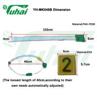 China Custom Livestock Bands Identification Marking Tape With Number Plate Neck Collar Adjustable for sale