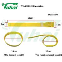 China Colorful Livestock Bands 59x4cm PU Material Goat Collar For Identification for sale