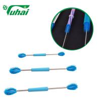China Blue Milking Machine Cleaning Brush Multi Function Durable Milk Shell Cleaning Brush for sale