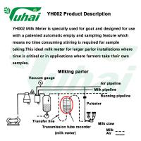 China Fixed Type Tru-Test Milk Flow Meter Milk Metering Equipment For Sheep Goat for sale