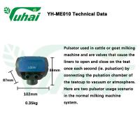 China L02 AIR Milking Machine Pulsator Two Hole Plastic Export Air Pulsation Pulsator for sale