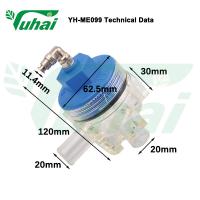 China PSU Material Milk Flow Sensor Shut Off Valve Positive Negative Pressure Dairy Flow Meter for sale