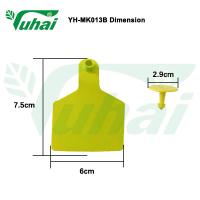 China 7.5x6 Livestock Ear Tag Polyurthene Ear Tag Without Laser Printed For Pig Identification for sale