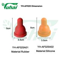 China Yellow Animal Feeding Teats For Calf Sheep 2.3x3.5x4.8cm Dimension High Flexibility for sale