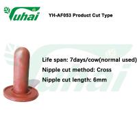 China Jujube Animal Feeding Teats Rubber Calf Teat 26g Weight Calf Teats for sale