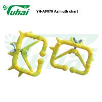 China Yellow Green Plastic Calf Weaner , 12.2*8.7*3.3cm Size Cattle Weaning Nose Rings Non Toxic for sale