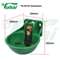 China Environmental Protection 2.6l Cast Iron Cattle Water Bowl Drinking Bottle Animal Drinking Equipment for sale