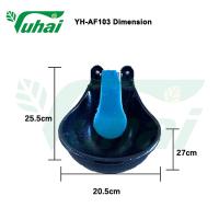 China 1.8L Horse Drinking Bowl Cast Iron Livestock Drinking Bowls Vertical Tongue 4.21kg Weight for sale