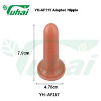 China Animal Feeding Bottle 1 Gallon Volume Calf Bottle Bucket With 7x7mm Cross Nipple Hole for sale