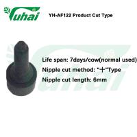 China Black Rubber Lamb Milk Teats Milk Drink Nipples For Calf Feeding Drinking for sale