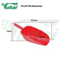China Plastic Thickening Feeding Hopper 16.5x6 Size Feed Scoop Pet Feed Spoon/Goat Feeder for sale