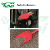 China Plastic Thickening Feeding Hopper 16.5x6 Size Feed Scoop Pet Feed Spoon/Goat Feeder for sale