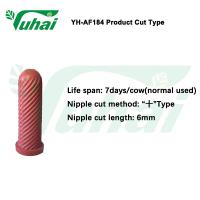 China YH184 Animal Feeding Teats Ripple Rubber Teat 3.5x10.2cm for sale