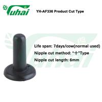 China Black Rubber Calf Feeding Bottle Nipple Teats For Lamb Feeding for sale