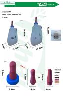 China 2.6l 4l Calf Feeding Bottles Adjustable Milking Bottle With Teat Nipple PP Material Cattle Feeder for sale