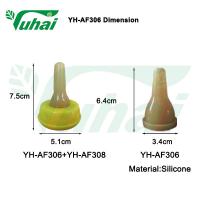 China Pig Piglet Animal Feeding Teats Orange Rubber Feeding Nipple For Bottle Pig Feeder for sale