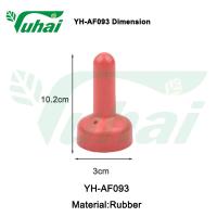 China Orange Rubber Animal Feeding Teats Milk Bottle Nipple For Livestock Dummy Feeding Calves for sale