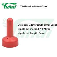 China Orange Rubber Animal Feeding Teats Milk Bottle Nipple For Livestock Dummy Feeding Calves for sale