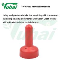 China Orange Rubber Animal Feeding Teats Milk Bottle Nipple For Livestock Dummy Feeding Calves for sale