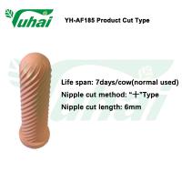 China Pink Calf Feeding Bottle Nipple Milking Rubber Teats Bottle Nipple For Milking Cow for sale