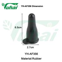 China Food Grade Rubber Calf Feeding Teats Black Cow Milk Nipple Teat For Calf Feeding for sale