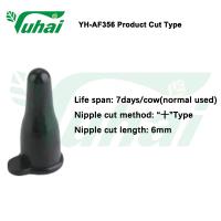 China Food Grade Rubber Calf Feeding Teats Black Cow Milk Nipple Teat For Calf Feeding for sale