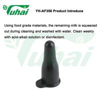China Food Grade Rubber Calf Feeding Teats Black Cow Milk Nipple Teat For Calf Feeding for sale