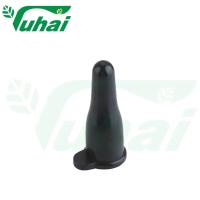 China Food Grade Rubber Calf Feeding Teats Black Cow Milk Nipple Teat For Calf Feeding for sale