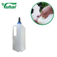 China PE Calf Feeding Bottles Nursing Milk Bottle With Handle And Teats for sale