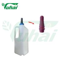China PE Calf Feeding Bottles Nursing Milk Bottle With Handle And Teats for sale