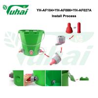 China 8L Lamb Feeding Buckets Goat Bucket Feeder With Teat Animal Feeding Bucket for sale