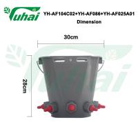 China 8L Feeding Buckets With Multiple Teats Lamb Calf Nipple Milk Feeder for sale