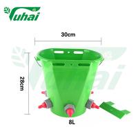 China 8L Feeding Buckets With Multiple Teats Lamb Calf Nipple Milk Feeder for sale