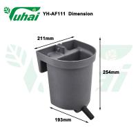 China 3L Feeding Buckets Gray Cow Feeding Bucket With One Teat For Dairy Farm Calves Feeding for sale