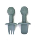 China Customized Self Feeding Baby Forks Spoons Animal Shape For Dining With Size Is 9.5x9.5x4 Cm And Weight Is 45 Gram for sale