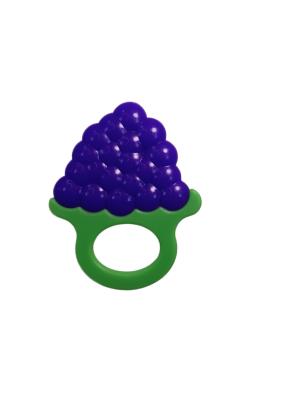 China JOURJOY Two-color silicone teether (grape) with size 8.9*7.5cm With weight 19 gram for sale