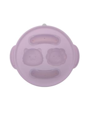 China Suction Up Mushie Childrens Silicone Plates For Food Sausage With Size Is 23*18*3.7 cm And Weight Is 115 Gram for sale